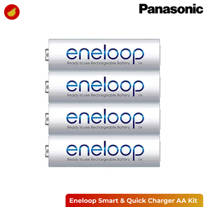 Panasonic Eneloop Smart & Quick Charger AA Kit (4 Pcs) - 1.5 Jam Quick